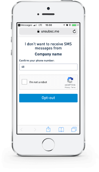 Opt-out SMS - SMSAPI